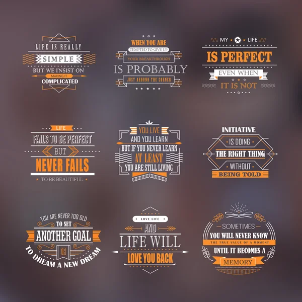 A set of positive quotes Vector Art Stock Images | Depositphotos