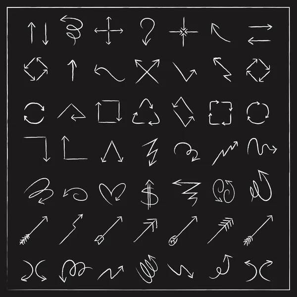 Sketch style arrows set collection — Stock Vector © kchungtw #72433877