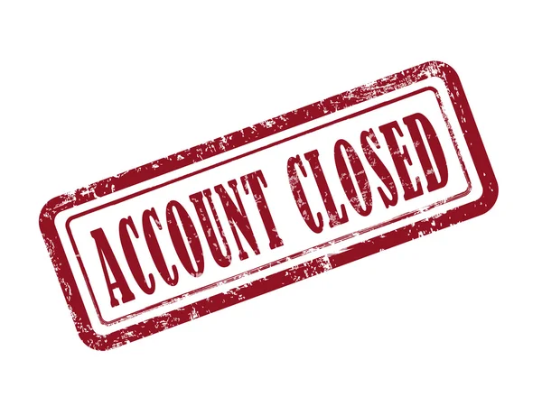 Account closed stamp imágenes de stock de arte vectorial | Depositphotos