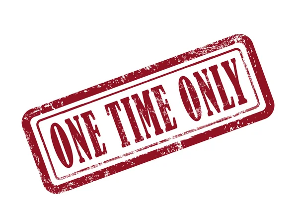 One time only imágenes de stock de arte vectorial | Depositphotos