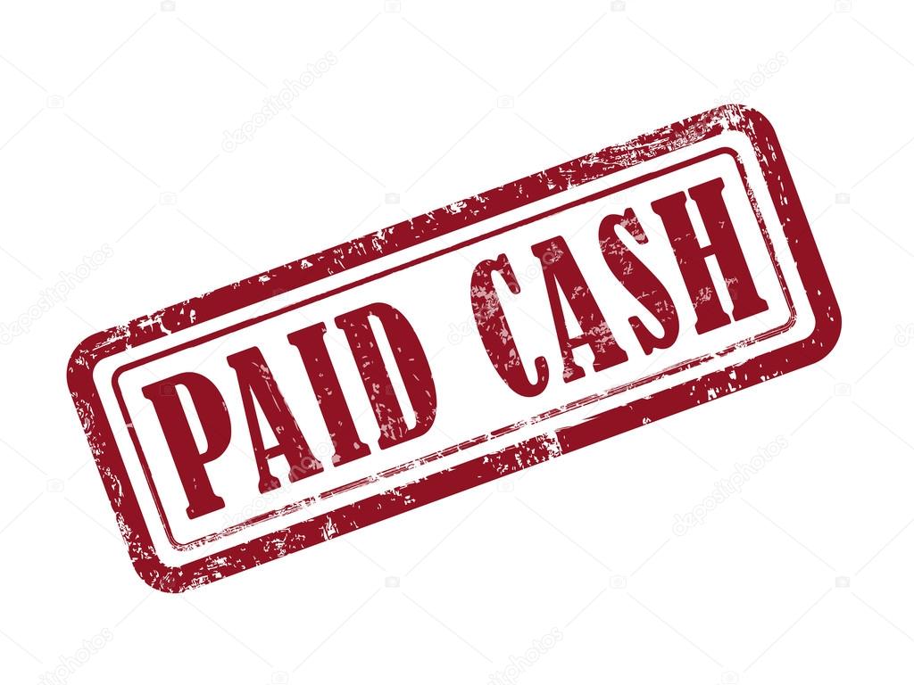 Stempel contant betaald in het rood vectorafbeelding door © kchungtw ⬇ ...