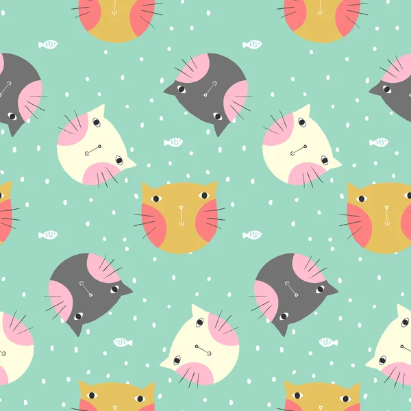25,200 Cat seamless background Vector Images | Depositphotos