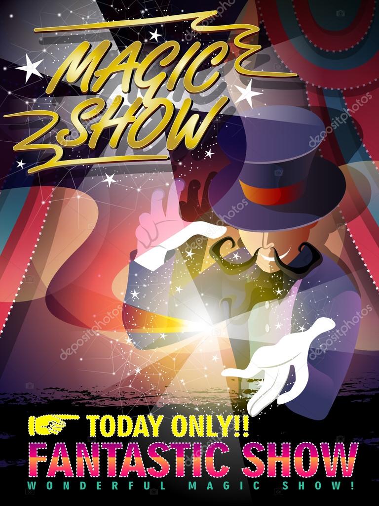 Fantastic magic show poster Stock Vector Image by ©kchungtw #74372903