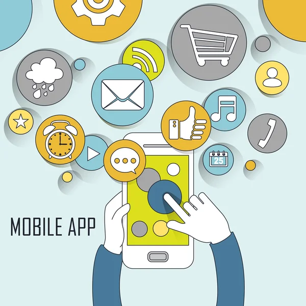 Mobile apps Vector Art Stock Images | Depositphotos