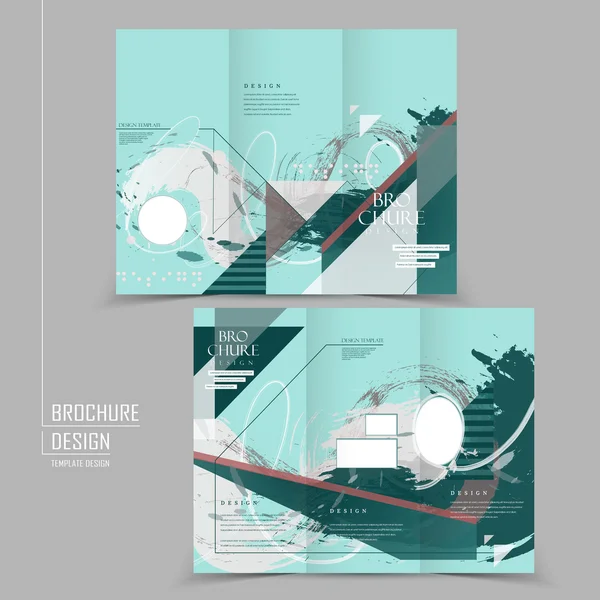 Abstract tri-fold brochure template design Stock Vector Image by ...