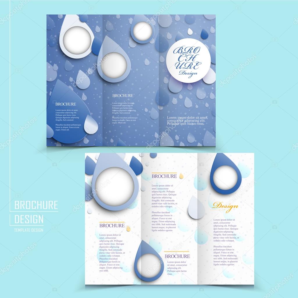 Creative half-fold template design — Stock Vector © kchungtw #77056405