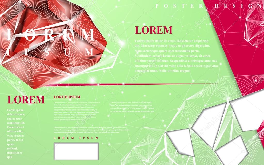 Gorgeous poster template design Stock Vector Image by ©kchungtw #77058123