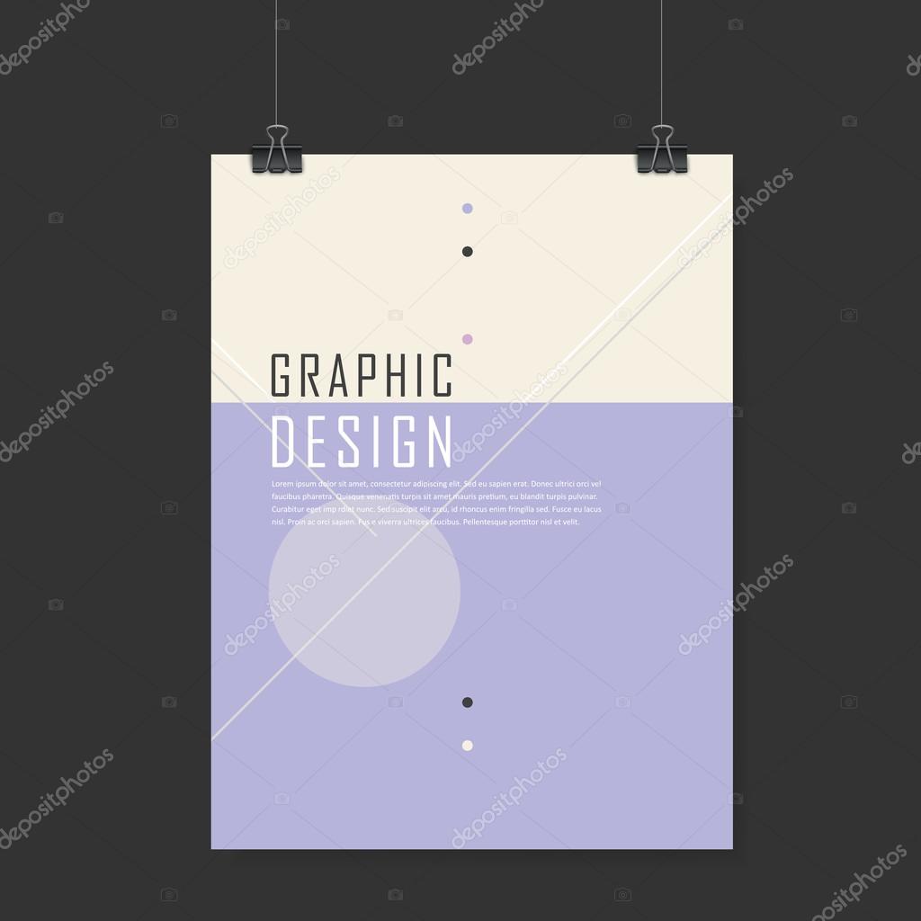 Diseño de plantilla de póster simplicidad Vector de stock por ©kchungtw ...