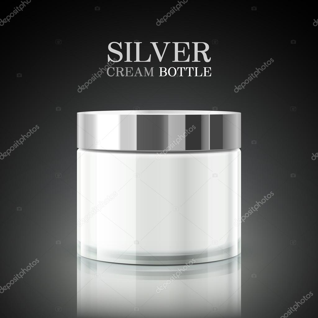 Silver cream bottle package Stock Vector Image by ©kchungtw #80503356
