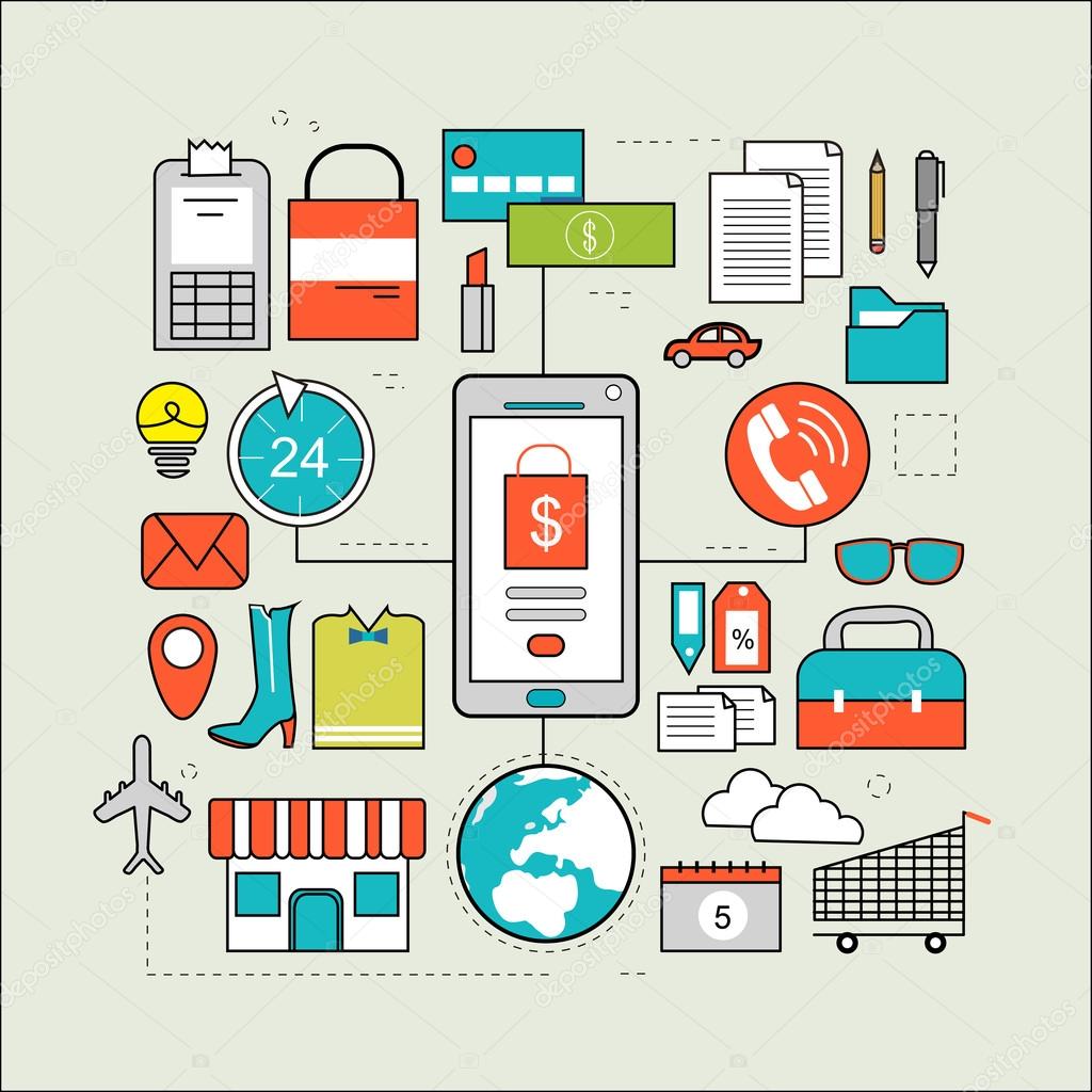 Modern mobile life Stock Vector by ©kchungtw 84573644