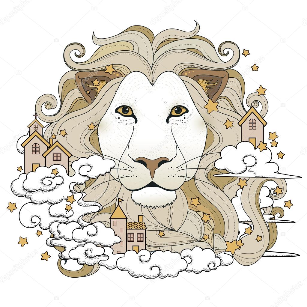 Lamb And Lion Coloring Page