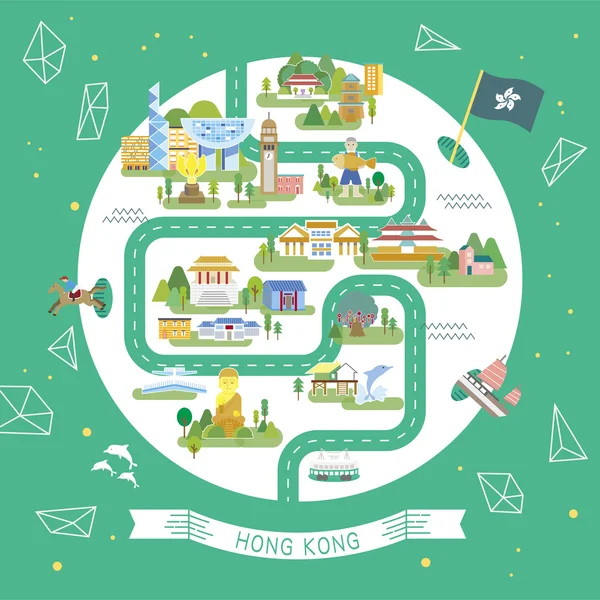 Hong Kong travel concept — Stock Vector © kchungtw #90245824