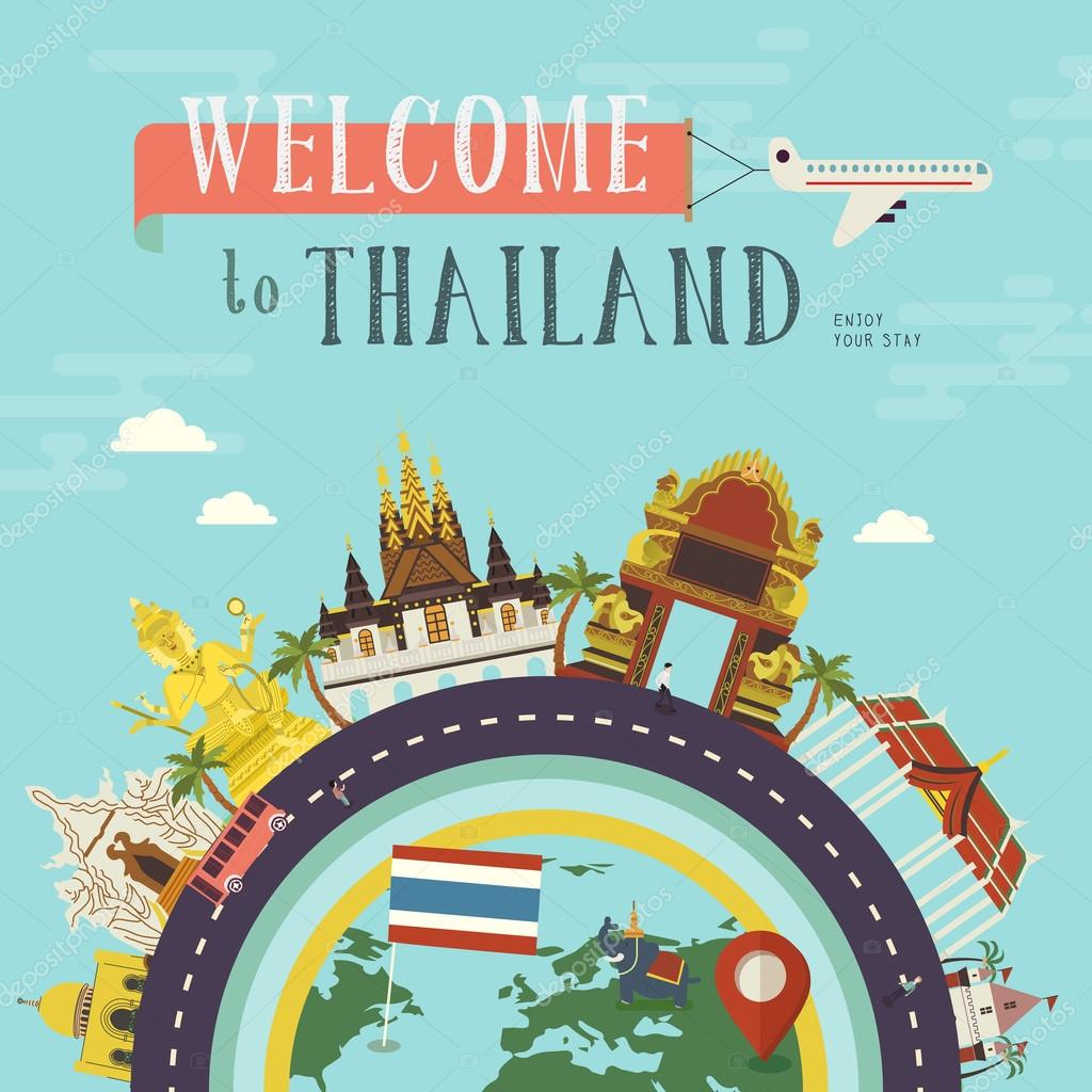 Thailand travel concept poster Stock Vector Image by ©kchungtw #93144054