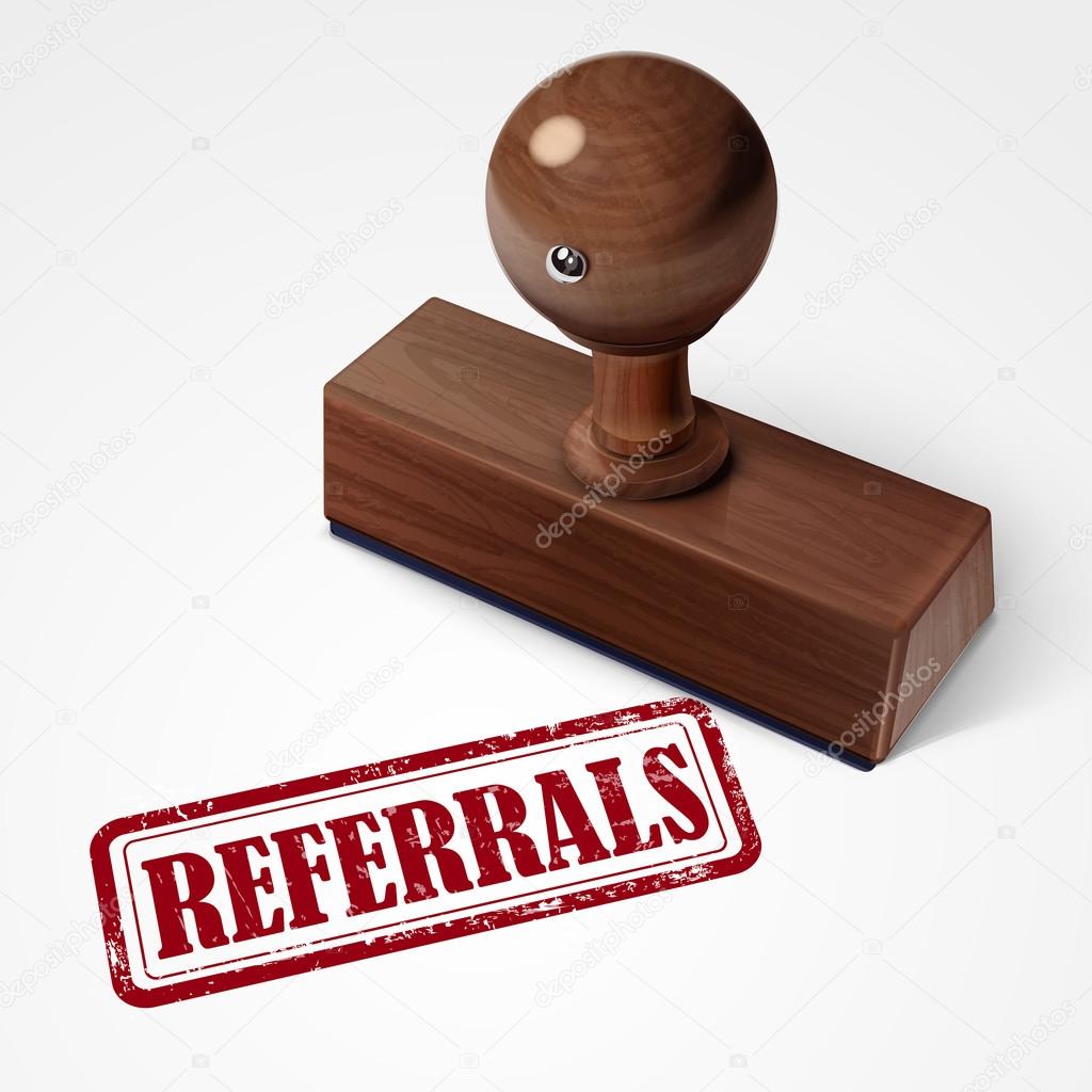 Stamp referrals in red Stock Vector Image by ©kchungtw #93156850