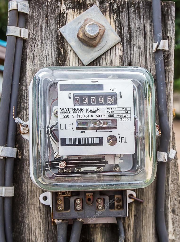 Watt hour Electric meter measurement Stock Photo by ©rutchapong 56032869