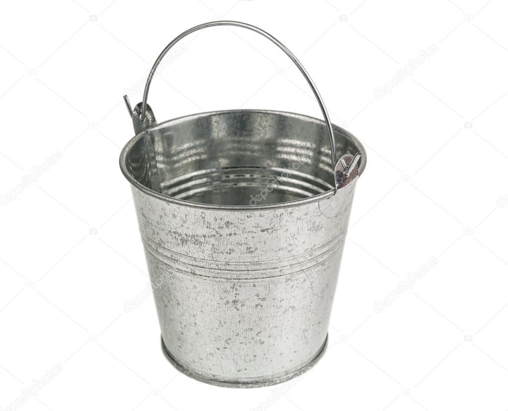 Empty bucket on white — Stock Photo © Vovashevchuk #96416438