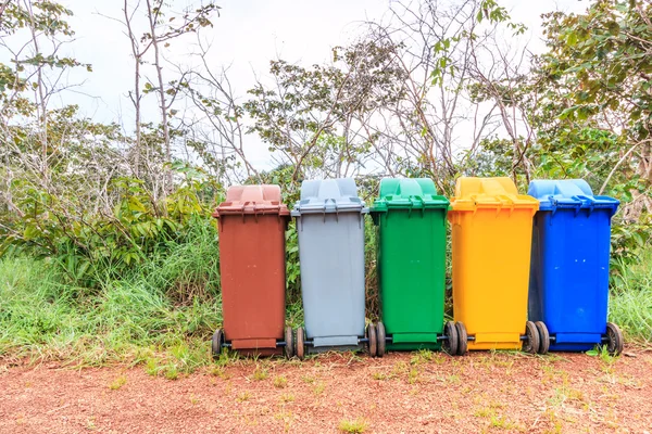 Trash recycling containers Stock Photo by ©Deerphoto 98085680