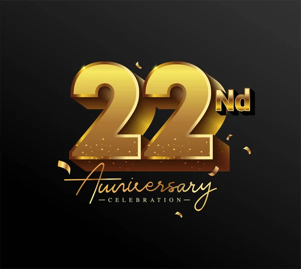 22nd anniversary Vector Art Stock Images | Depositphotos