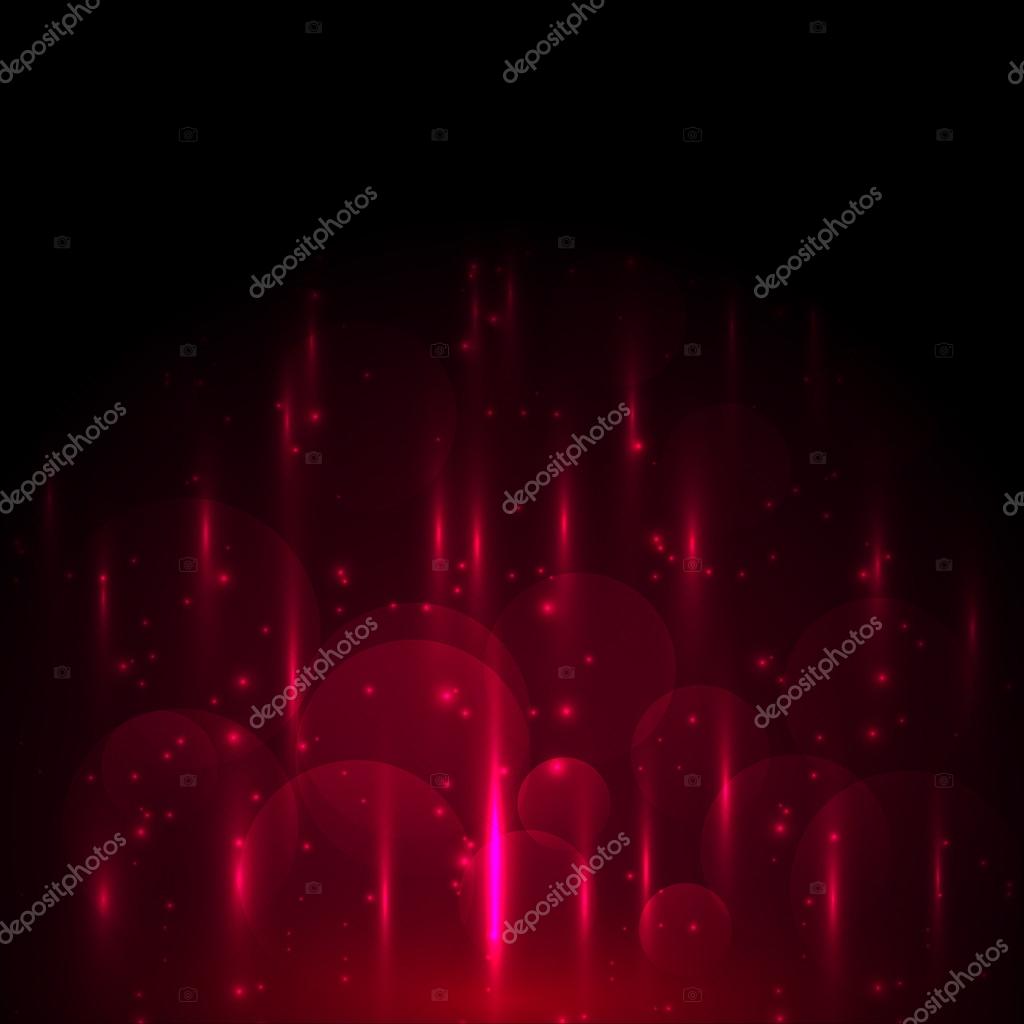 Abstract red light and bokeh glowing background Stock Vector by ...