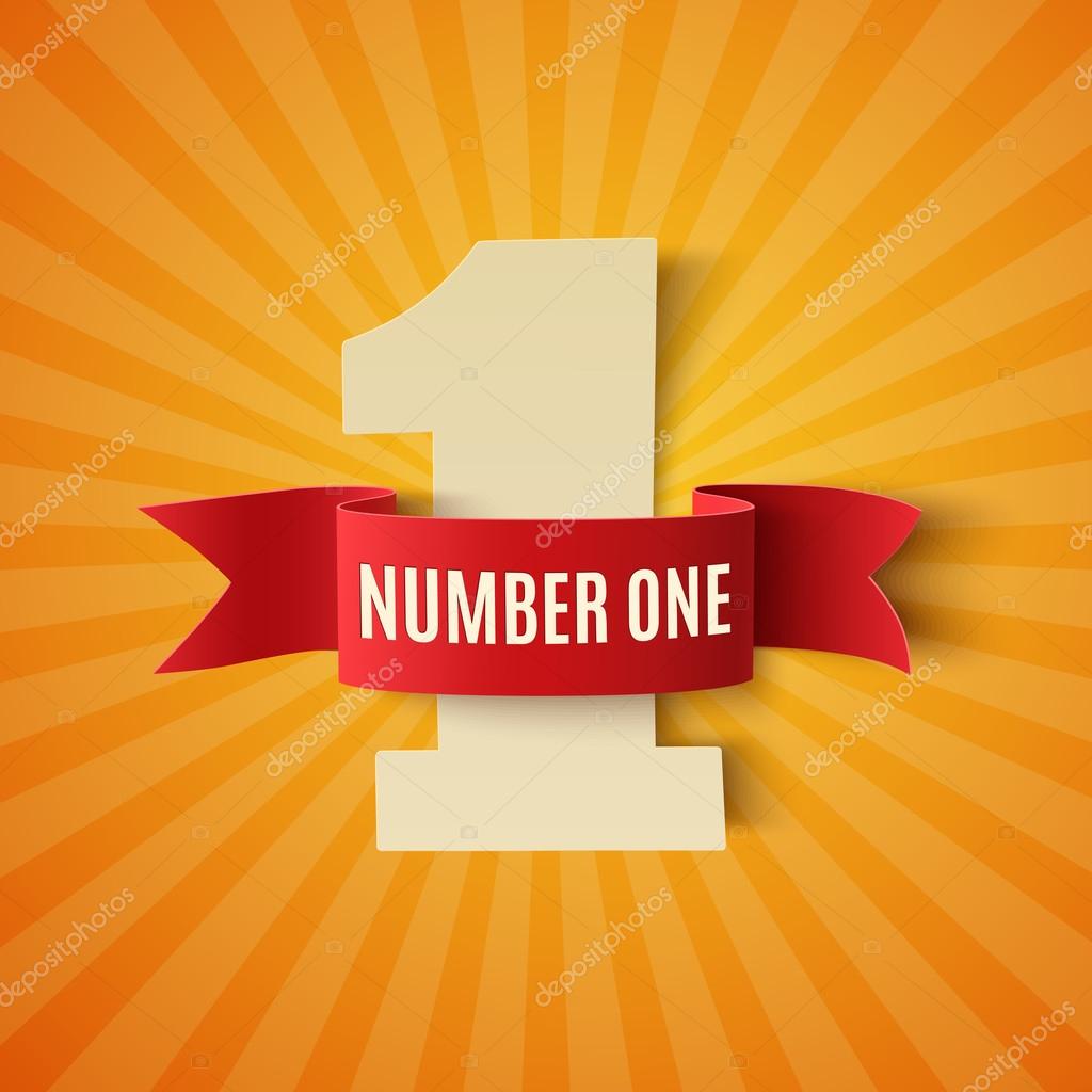 Number one conceptual background. Stock Vector by ©Aleksandrsb 111081048