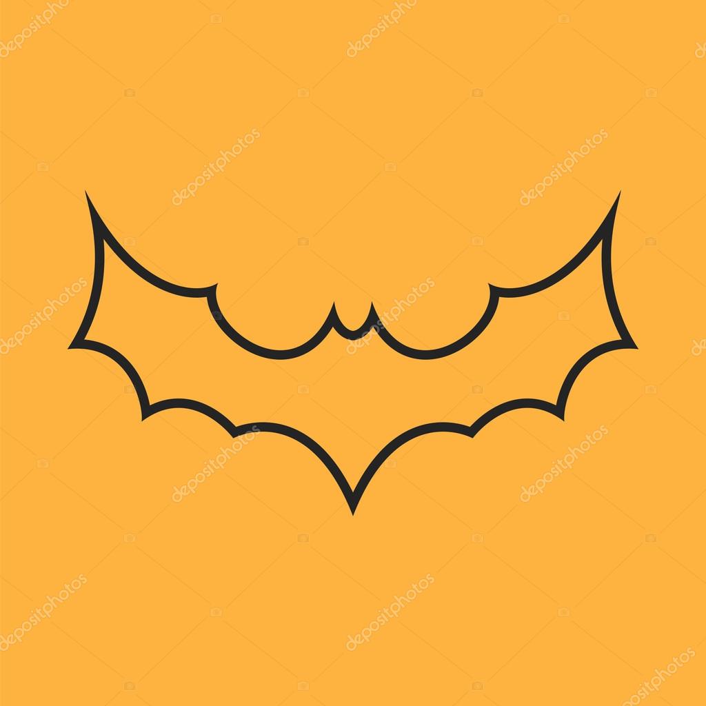 Simple black bat icon Stock Vector Image by ©Aleksandrsb #53521713