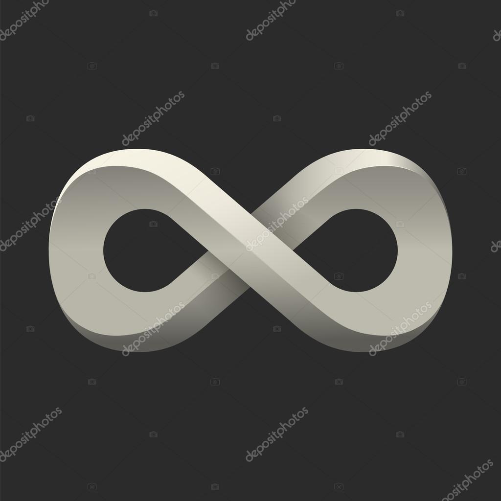 Symbole d'infini. Icône conceptuelle. Modèle de logo Vecteur par ...