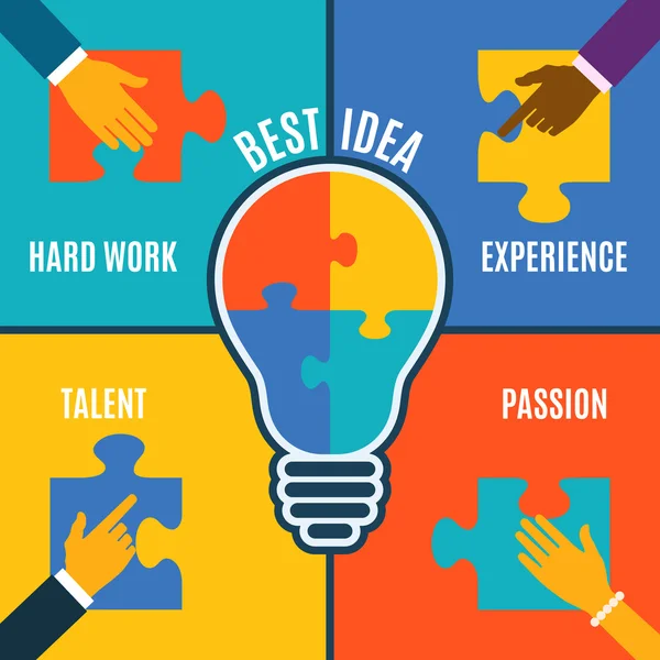 Time to think, creative brain idea concept, background Stock Vector ...