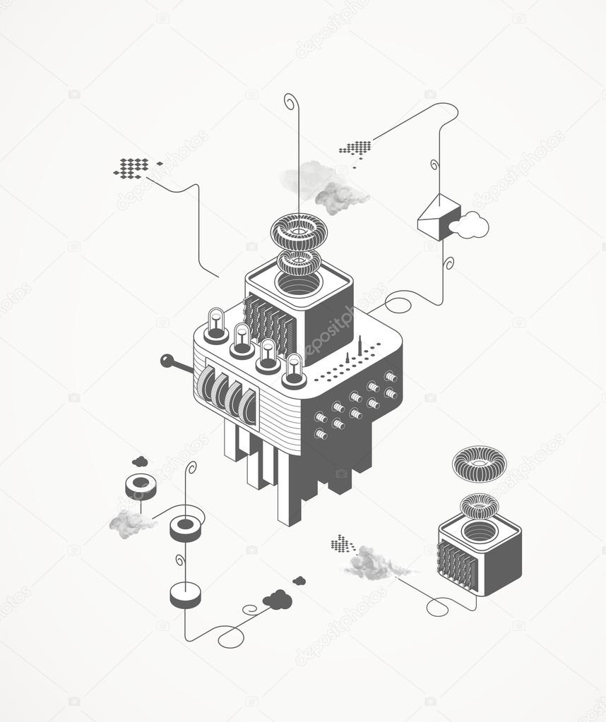 The machine house Stock Vector Image by ©teacept #61643695