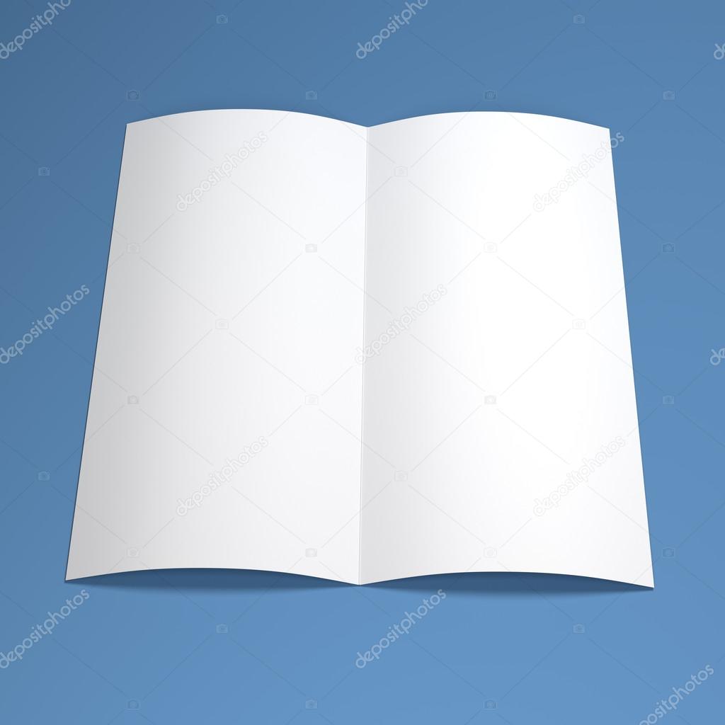 White blank paper brochure — Stock Photo © gl0ck #83658570