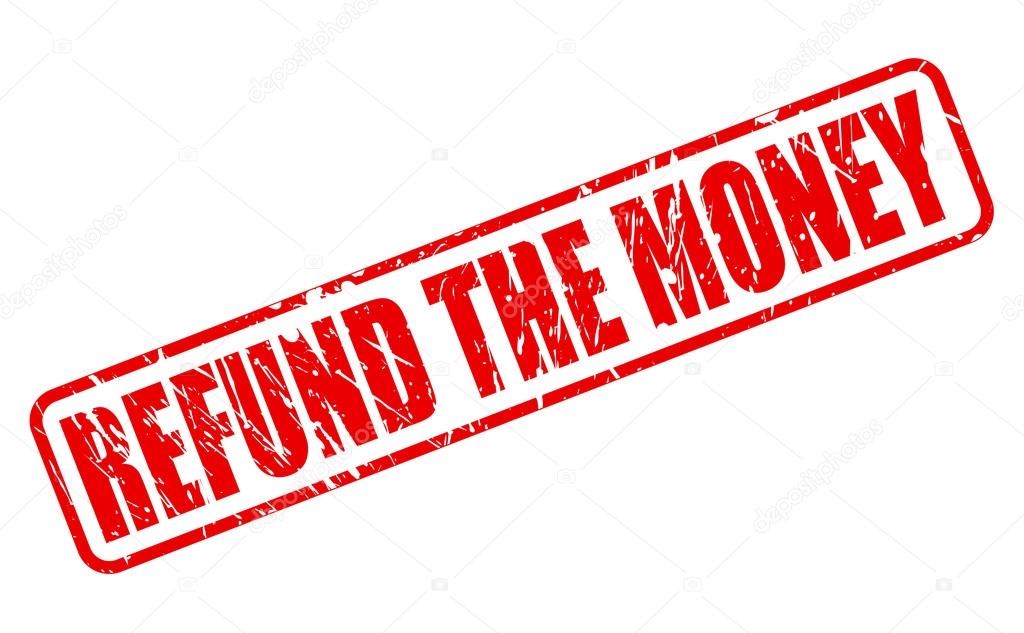 REFUND THE MONEY RED STAMP TEXT Stock Vector Image by ©pockygallery ...