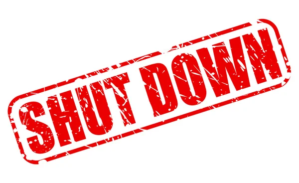 Shut down stamp imágenes de stock de arte vectorial | Depositphotos