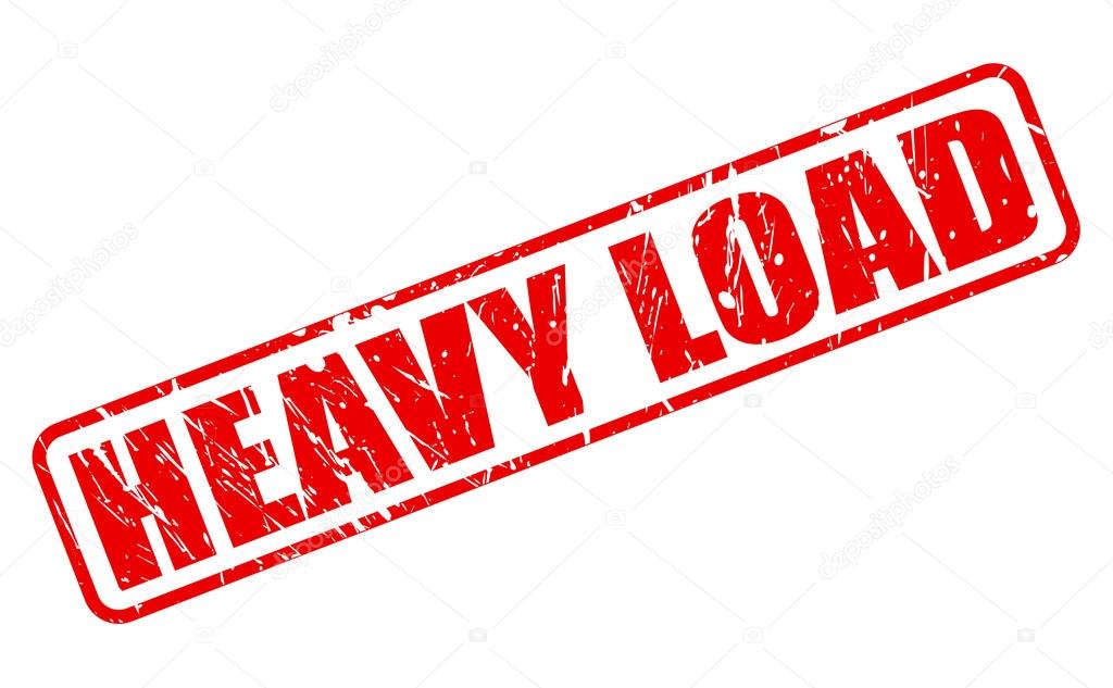 Heavy load red stamp text Stock Vector by ©pockygallery 76106757