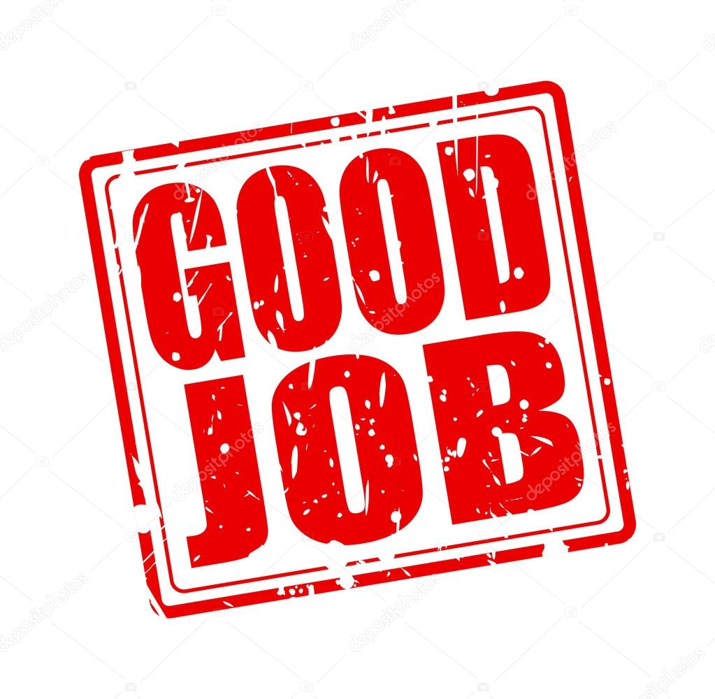 Buen trabajo texto sello rojo vector, gráfico vectorial © pockygallery ...