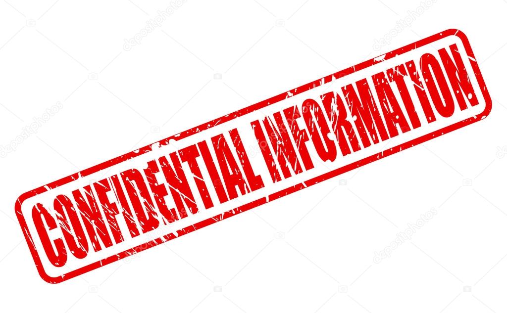 CONFIDENTIAL INFORMATION red stamp text Stock Vector Image by ...