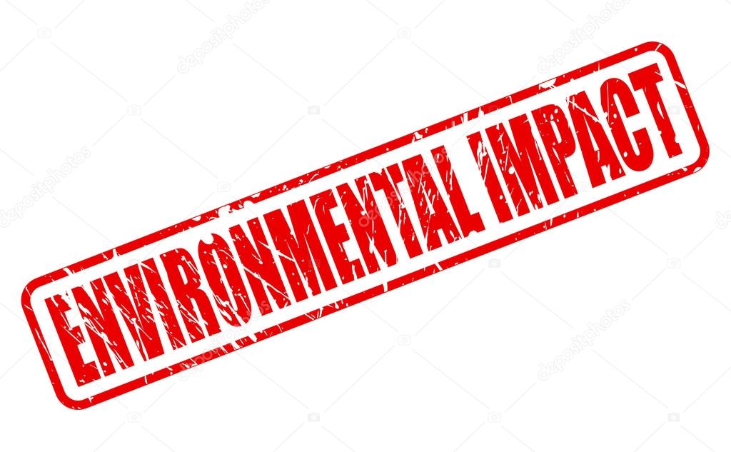 ENVIRONMENTAL IMPACT red stamp text Stock Vector by ©pockygallery 99839586