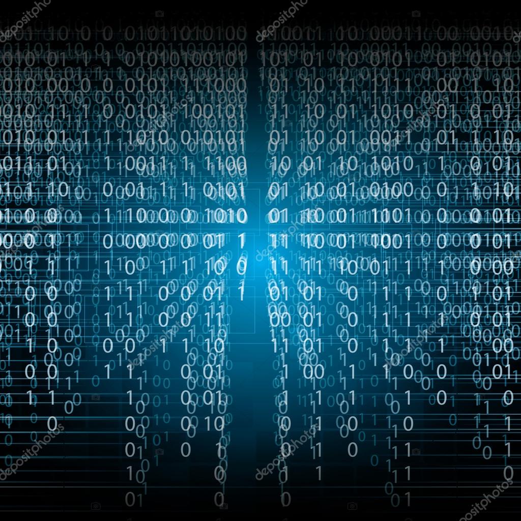 Abstract tech binary blue background Stock Vector Image by ©evryka23 ...