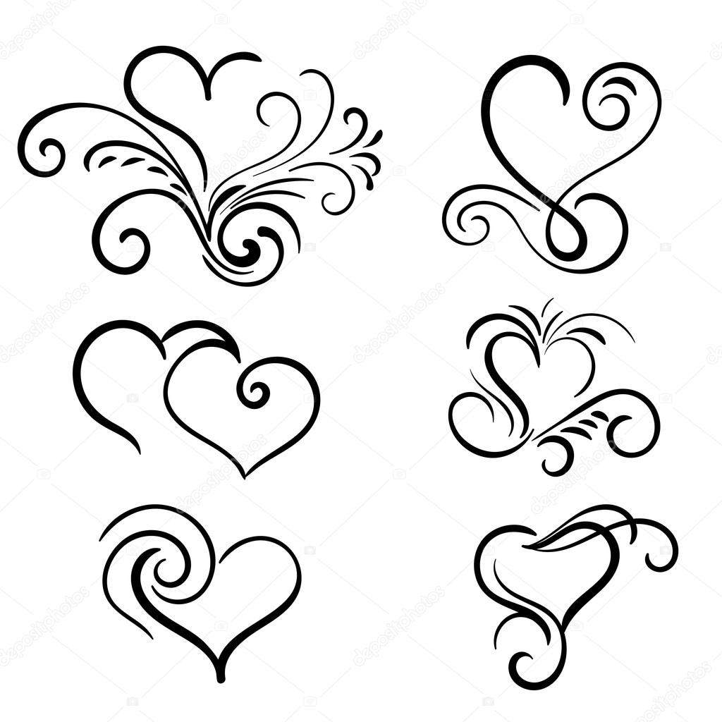 Heart Swirls Design