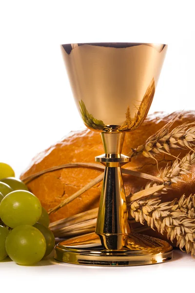 Holy communion bread and grapes — Stock Photo © yeti88 #60281791