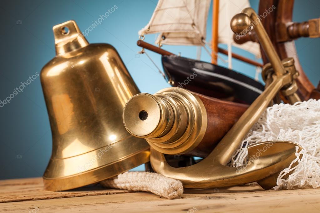 Anchor and marine gadgets — Stock Photo © yeti88 #65248893
