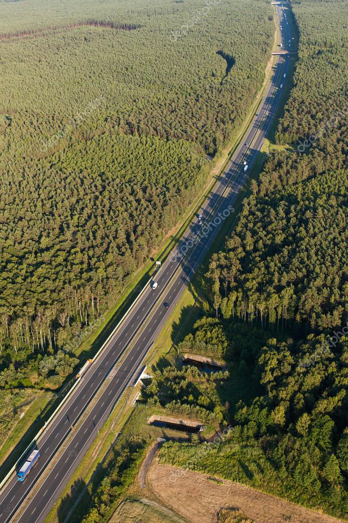 Aerial view of highway Stock Photo by ©yeti88 90546062