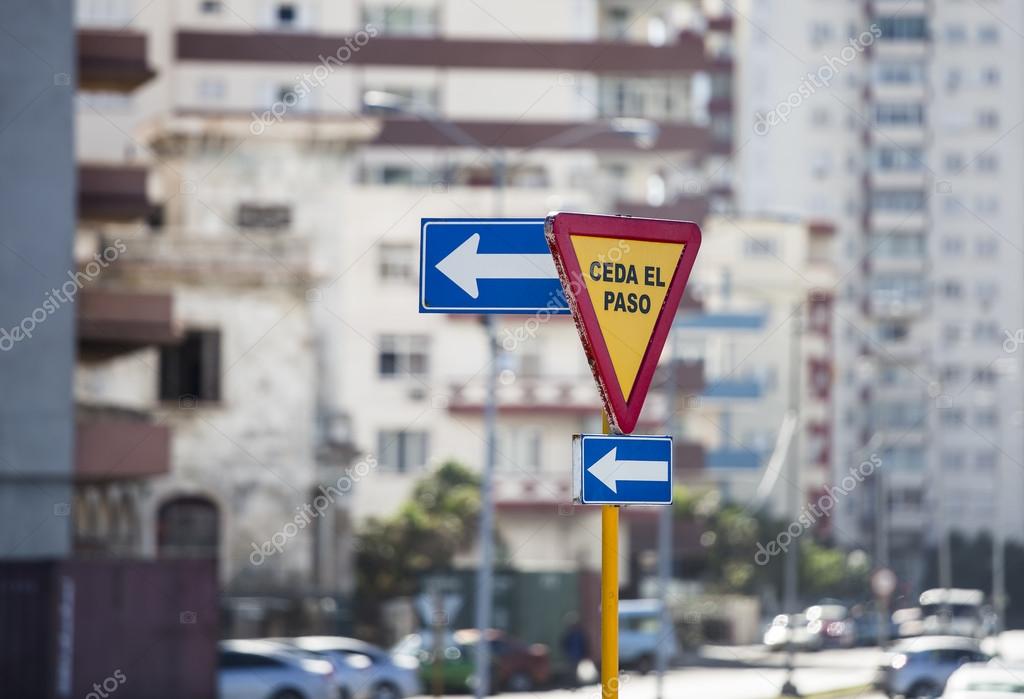 Traffic signs in Havana Stock Photo by ©Danieloncarevic 55262489