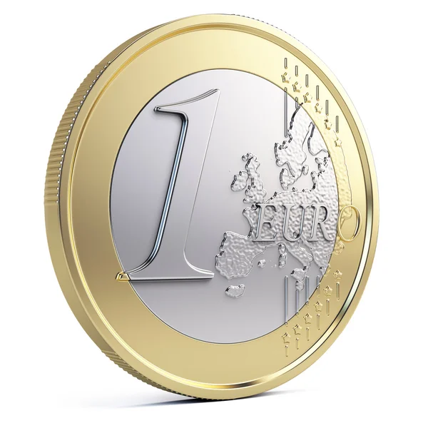 One Euro Coin White Background Render Stock Photo by ©jukai5 471846542