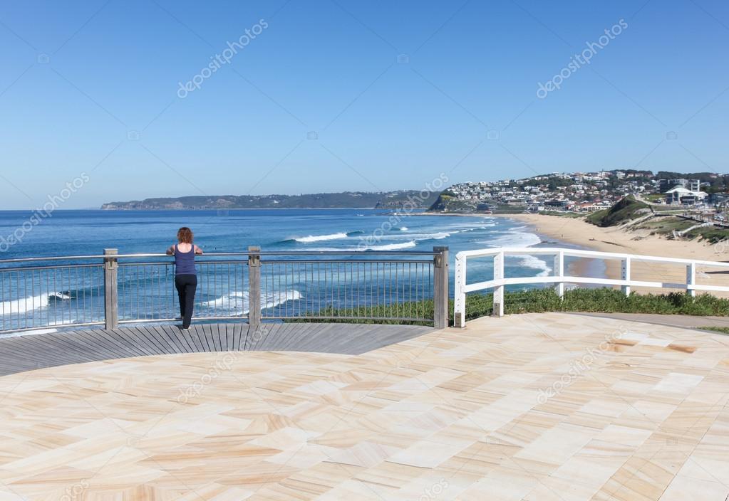 Bar Beach - Merewether Beach lookout - Newcastle Australia Stock Photo ...