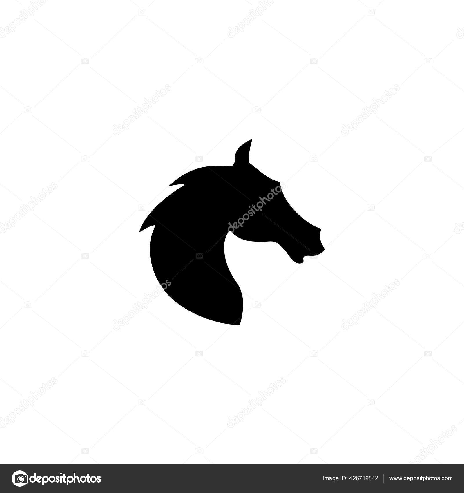 Horse Face Icon Logo Isolated Sign Symbol Vector Illustration High ...