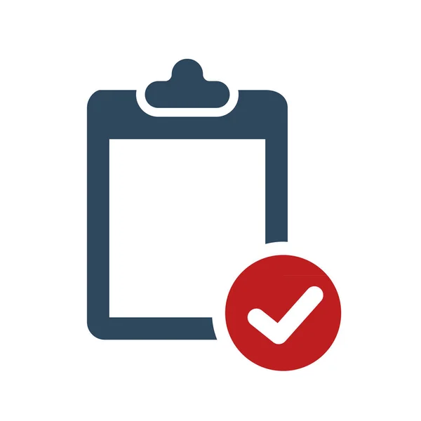 Positive Verification Clipboard Icon Logo Isolated Sign Symbol Vector ...