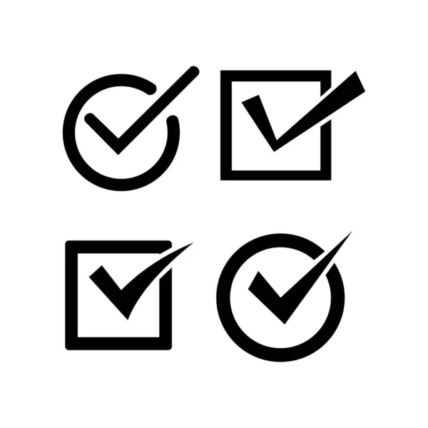 Check Mark Check List Symbols Set Stock Vector Image by ©loopang #352010788