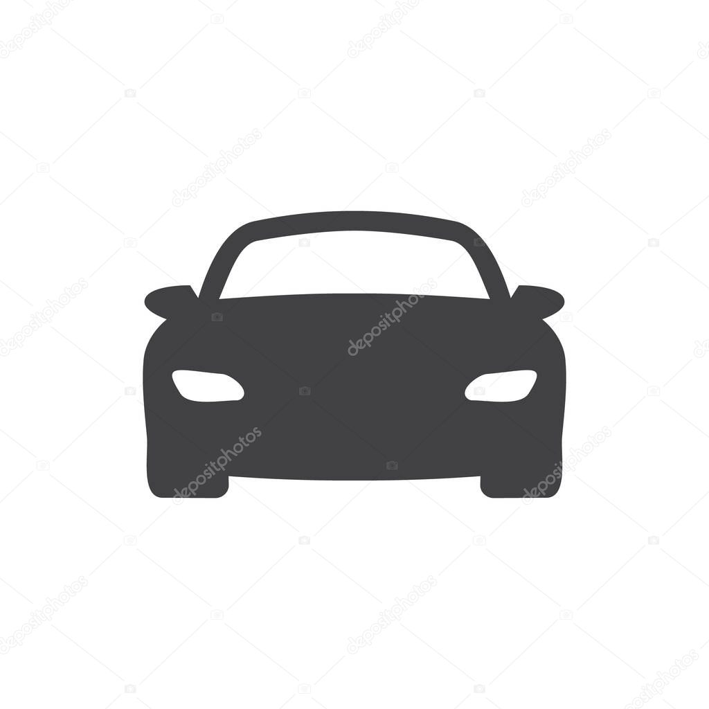 Silueta De Coche Vector Frontal Vectores De Stock Sin Royalties De