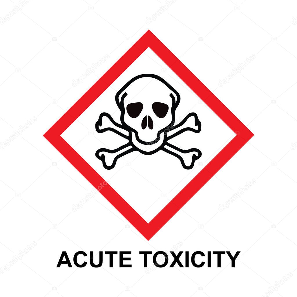 señal de advertencia de peligro toxicidad aguda 2025