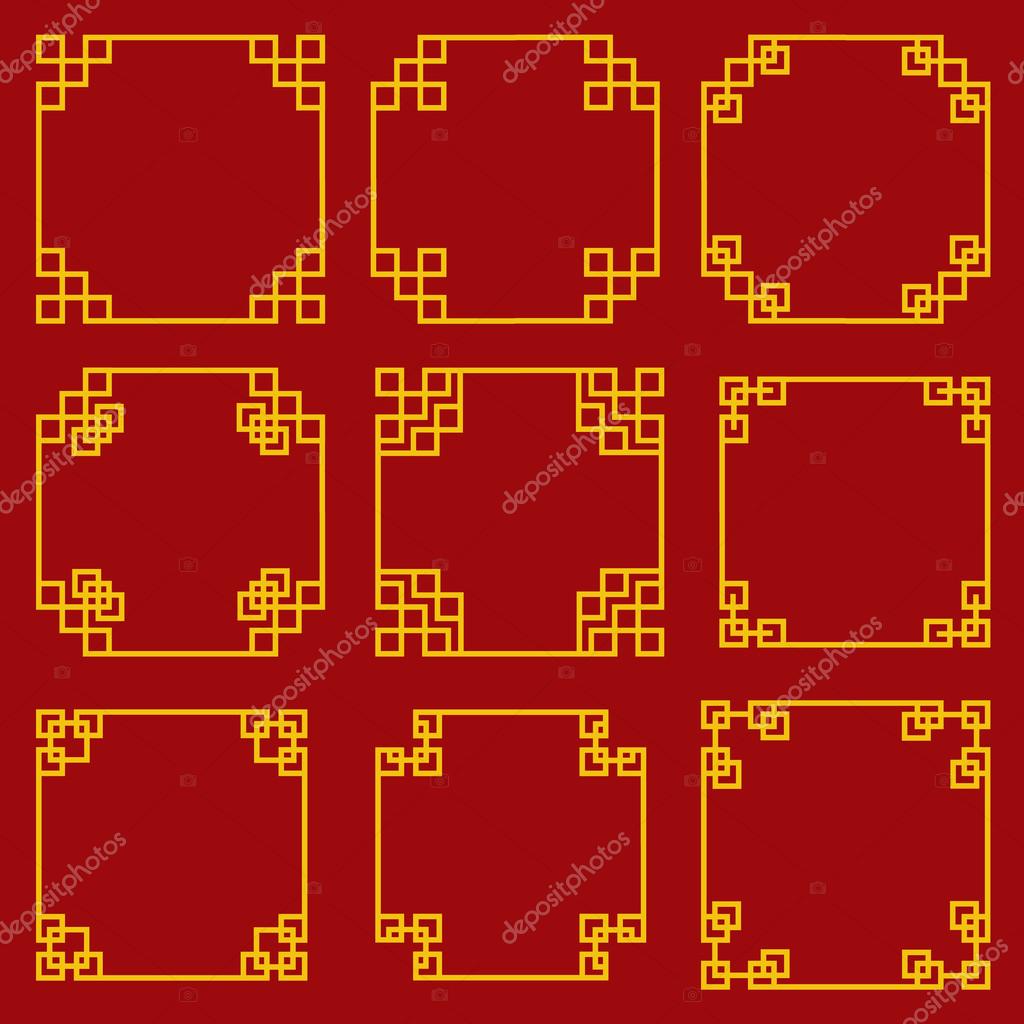 Chinese border, Chinese decorative frame Stock Vector Image by ©comzeal ...