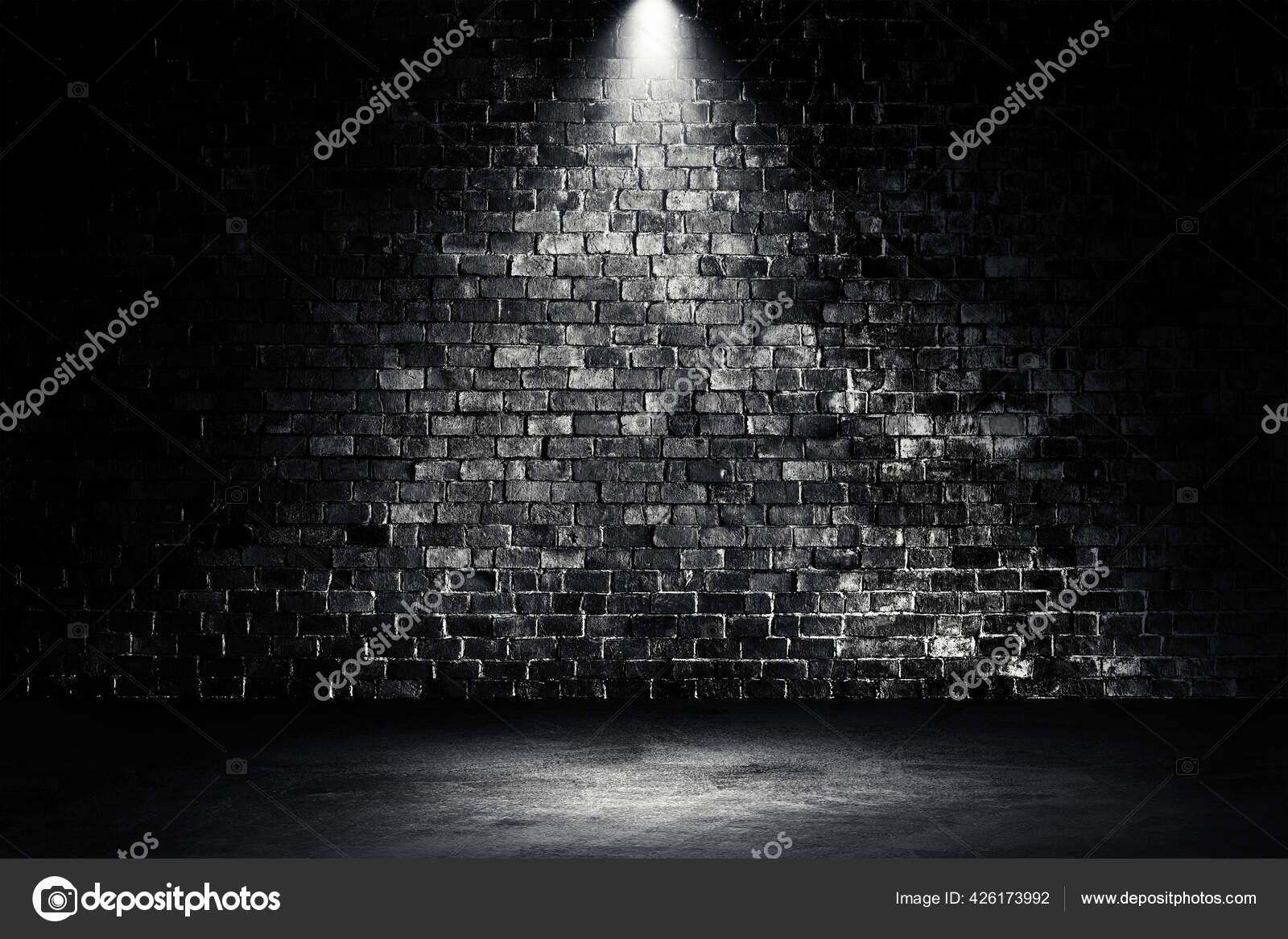 Dark Room With Spotlight